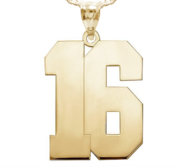 Sports Number Jewelry | Personalized Sports Number Charms and Pendants